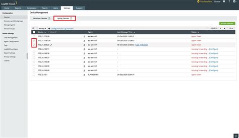 Configuration Devices Log Cloud Configuration Devices Log Cloud