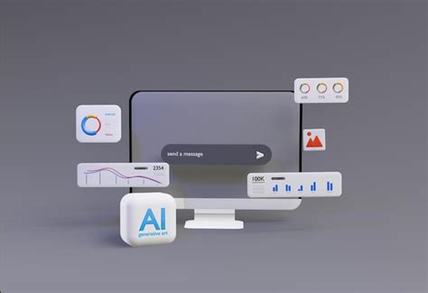 Premium Photo 3d Computer Ai Robot Chatbot Web Uiux Software Programming Algorithms 3d