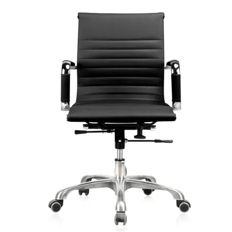 Ergonomic Designer Swivel Office Chair Low And Medium Back Black F11 B