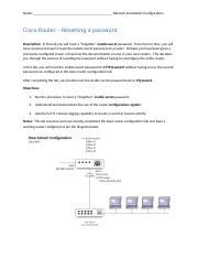 Resetting Cisco Router Password Step By Step Guide Course Hero