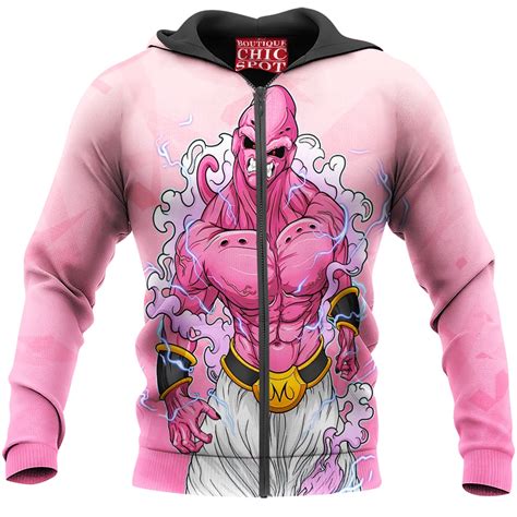 Anime Zip Hoodie Dragon Ball Zip Hoodie Majin Buu Zip Hoodie T Shirts