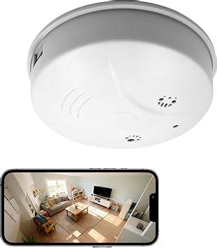 Tauboly Smoke Detector Camera 1080p Hd Wifi Hidden Camera With App Control Indoor