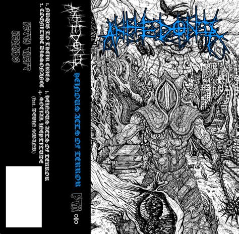Anhedonia Heinous Acts Of Terror Cassette Clear W Silver Foil Ep