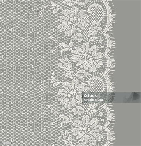 Стокова ілюстрація Біле Мереживо Вертикальне Безшовне — Завантажте зображення зараз Мереживо