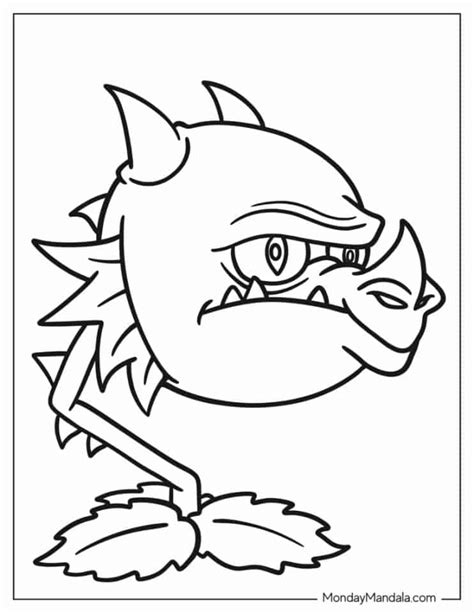 Free Coloring Pages Of Plant Vs Zombies Print And Color Your Favorite