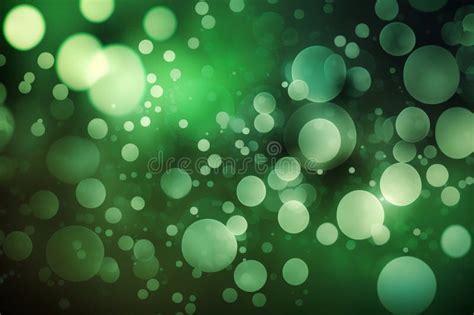 Green Bokeh On Nature Defocus Art Abstract Blur Background Ai