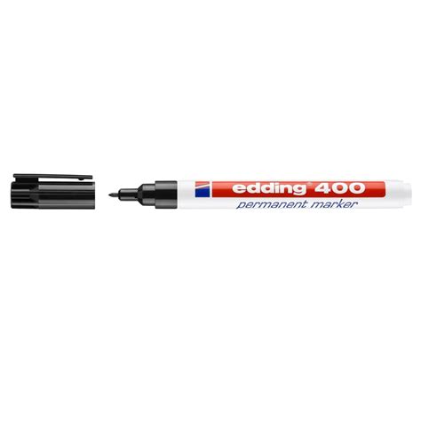 Edding 400 Permanent Marker 1mm Bullet Tip Black Office Supplie Office One Llc