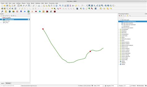 Qgis Split Lines By Minimum Number Of Overlapping Shared Vertices Geographic Information