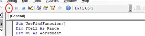 How To Use Find Function In Excel VBA