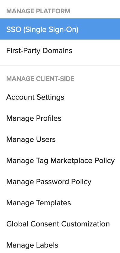 Set Up Single Sign On For Tealium Accounts Single Sign On Sso Tealium Docs