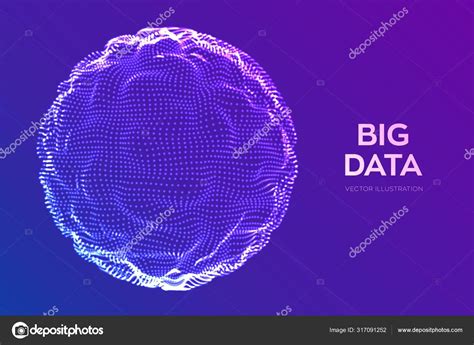 Abstract Bigdata Science Background Sphere Grid Wave Big Data Innovation Technology