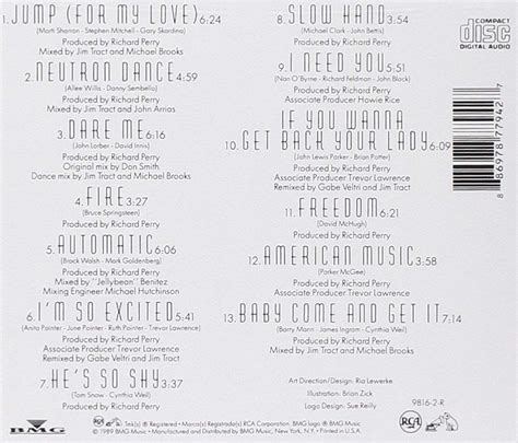 Pointer Sisters Greatest Hits America Dvd