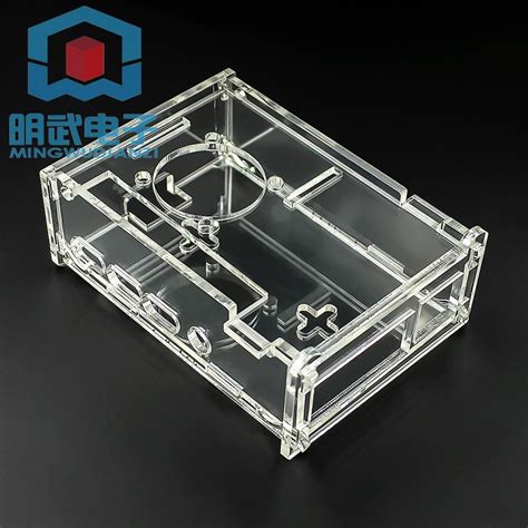 เคสอะคริลิคใส สําหรับ Raspberry Pi 34 Model B Raspberry Pi 3 พร้อมพัดลมระบายความร้อน