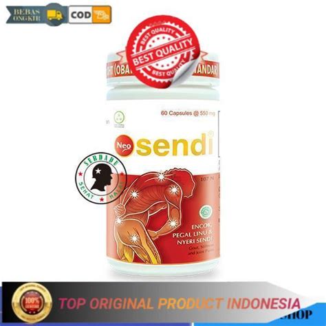 Neo Sendi 60 Kapsul Obat Sakit Syaraf Kejepit Urat Menyempit