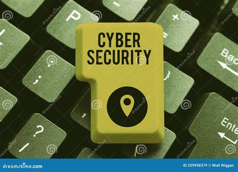 Text Sign Showing Cyber Security Word Written On Contingency Planning Forecasting A Disaster Or