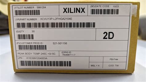 Xcvu13p L2fhga2104e Xscomponents