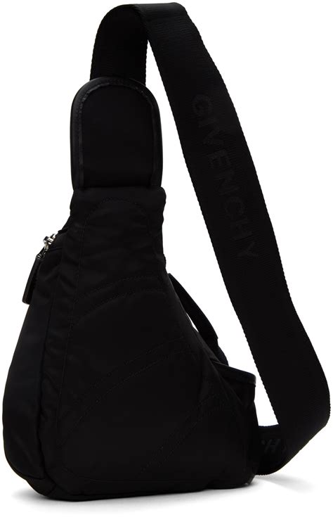 Givenchy Black Small G Zip Triangle Bag Givenchy