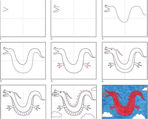 نقاشی اژدها وولک