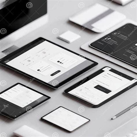 Modern User Interface Design For Mobile Applications Stock Illustration Illustration Of