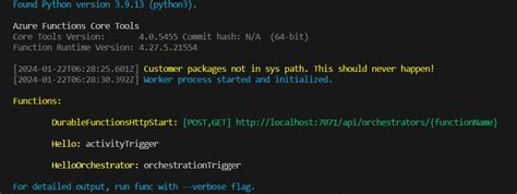 Durable Functions Error Cant Determine Project Language From Files