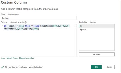Solved Help With Epoch Time Conversion Microsoft Fabric Community
