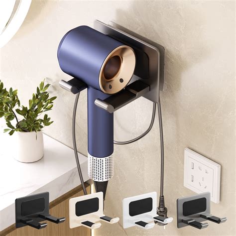 Soporte De Pared Para Secador De Pelo Organizador De Secador De Baño