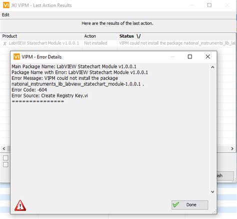 Solved Error While Installing Ni Statechart Module Package In Labview 2019 Ni Community