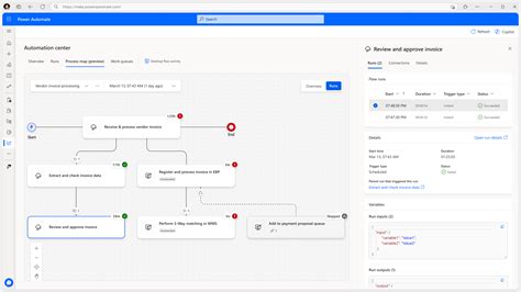 ปรับปรุงการตรวจสอบระบบอัตโนมัติด้วยแผนผังกระบวนการ Power Automate