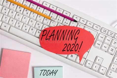 Word Writing Text Planning 2020 Business Concept For Process Of Making Plans For Something Next