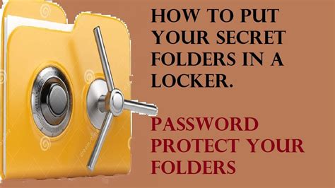 How To Password Protect A Folder Pc Best Free Folder Lock Software YouTube
