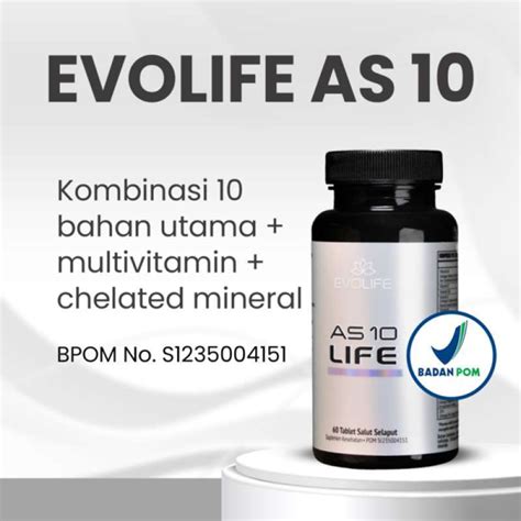 Promo Evolife As Suplemen Anti Aging Bpom Anti Oksidant As