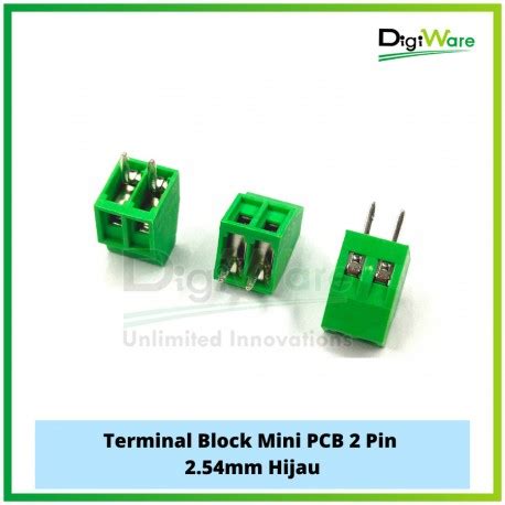 Terminal Block Mini Pcb Pin Mm Hijau Digiware Store