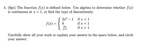 solved 6pt ﻿the function f x ﻿is defined below use
