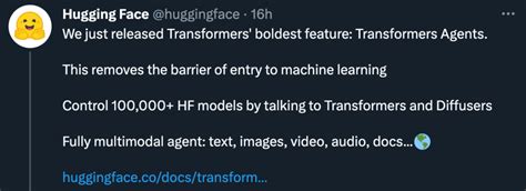 hugging face推出transformers agents：大语言模型界的autogpt huggingface agent csdn博客