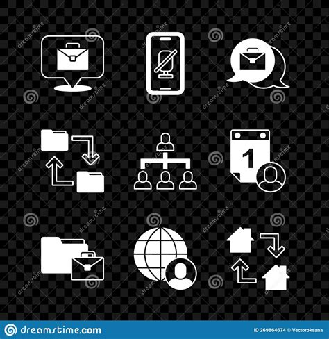 Set Online Working Mute Microphone On Mobile Freelancer Cloud Storage Document Folder And