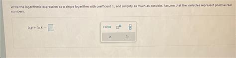 Solved Write The Logarithmic Expression As A Single Chegg