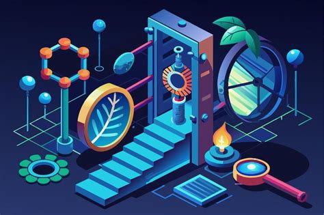 A 3d Dna Molecule Transformed Into A Key Unlocking A Hidden Door In A
