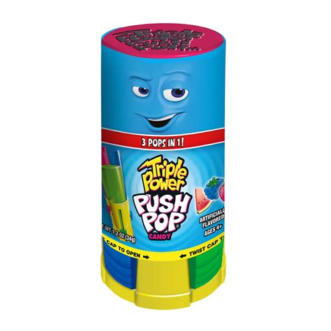 Push Pop Triple Power 1pk Gluten Free Fruit Flavored