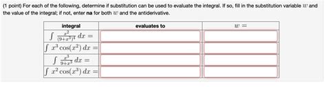 Solved 1 ﻿point ﻿for Each Of The Following Determine If