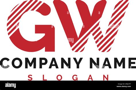 Gw Letter Logo Design Gw Letter Logo Vector Illustration Vector
