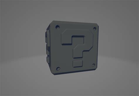 Stl File Mario Bros Question Block・3d Printer Design To Download・cults