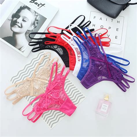 섹시한 G 문자열 끈 팬티 여성용 봉제선 없는 란제리 여성 바지 면 여성 속옷 cotton women underwear women underwearseamless