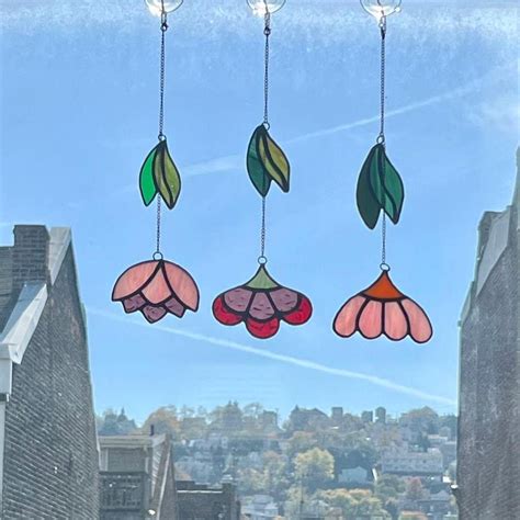Flower Minis Stained Glass Pattern Beginner Stained Glass Patterns