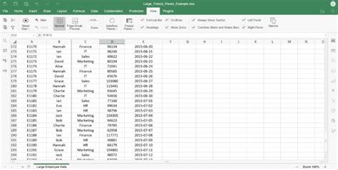 come congelare righe e colonne in un foglio excel