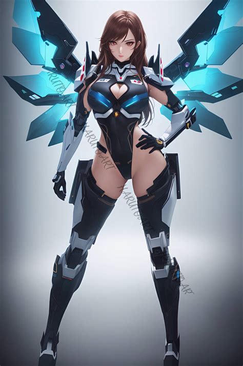 Sexy Mecha Lady By Harutoart On Deviantart