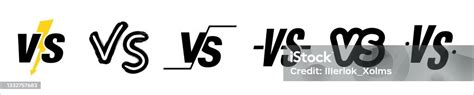 Vs 대 문자 아이콘 세트입니다 전투 요소 대 Vs 문자 기호입니다 전투 대결 함께 스탠드 오프 대 경기 게임 최종 싸움 벡터 그림입니다 Championship에 대한 스톡