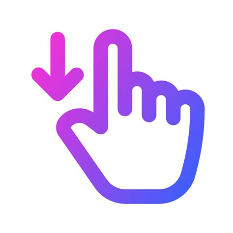 Swipe Down Free Hands And Gestures Icons