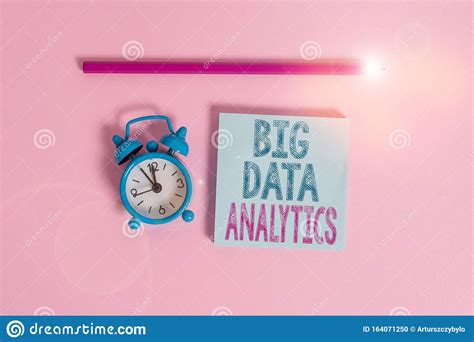 Word Writing Text Big Data Analytics Business Concept For The Process Of Examining Large And