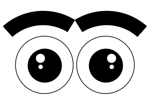 Cartoon Eyes Printable