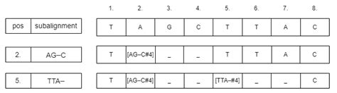 heuristic pairwise alignment in database environments